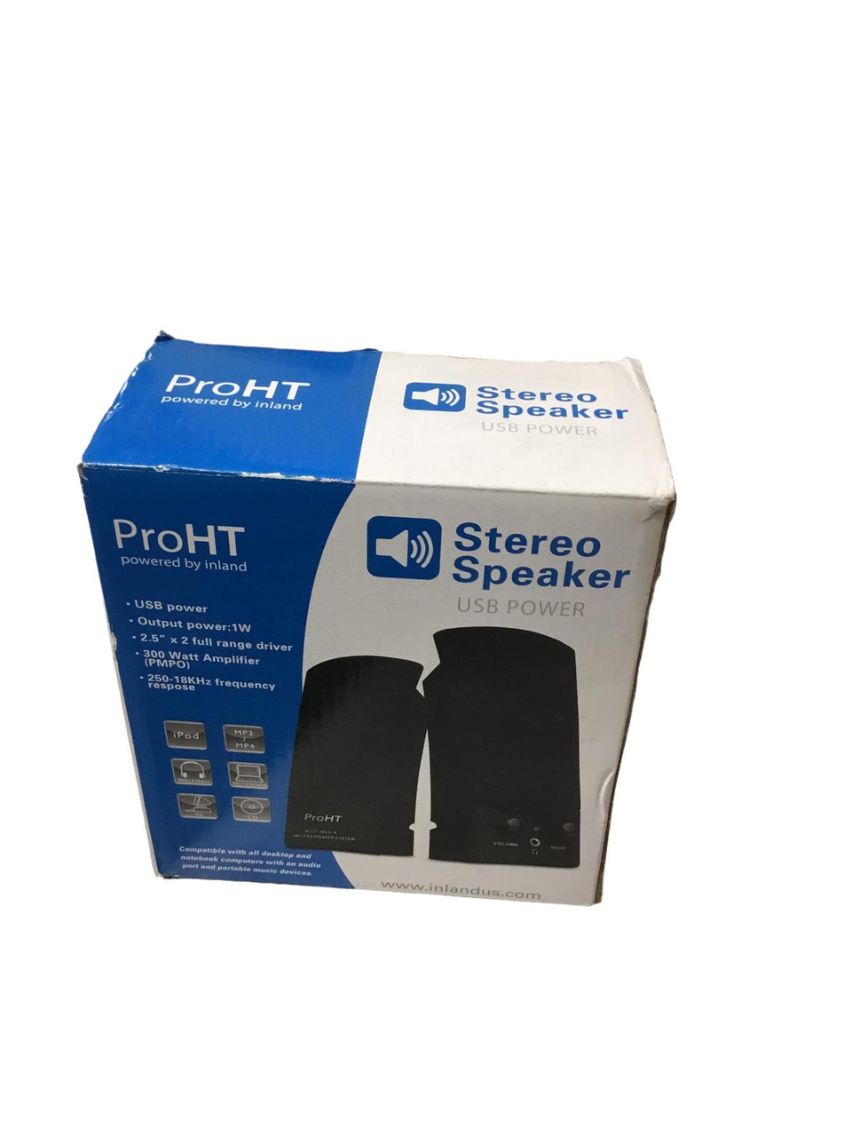 ProHT powered by inland Stereo Speaker, USB Power