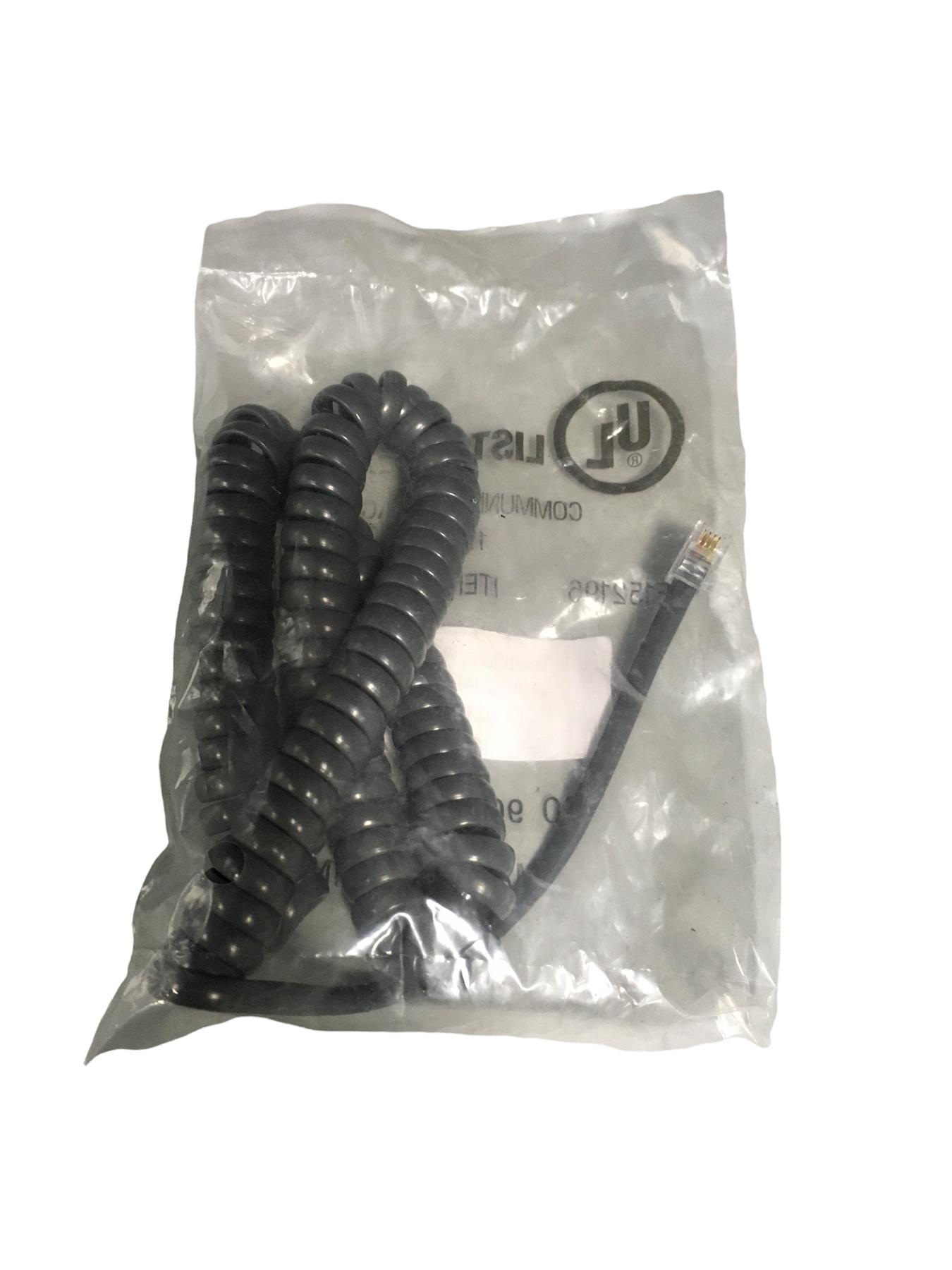 Cisco Handset Gray Curly Cord 12ft. Uncoiled/ 2 ft. Coiled, B00HAPUC88 New!