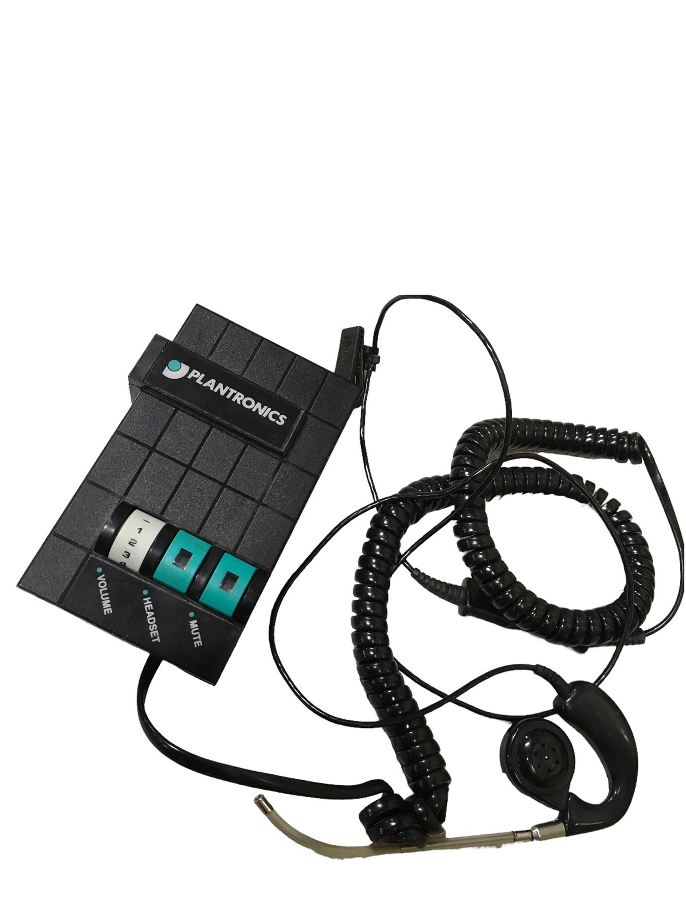 Plantronics M10 Audio Amplifier Base with headset.