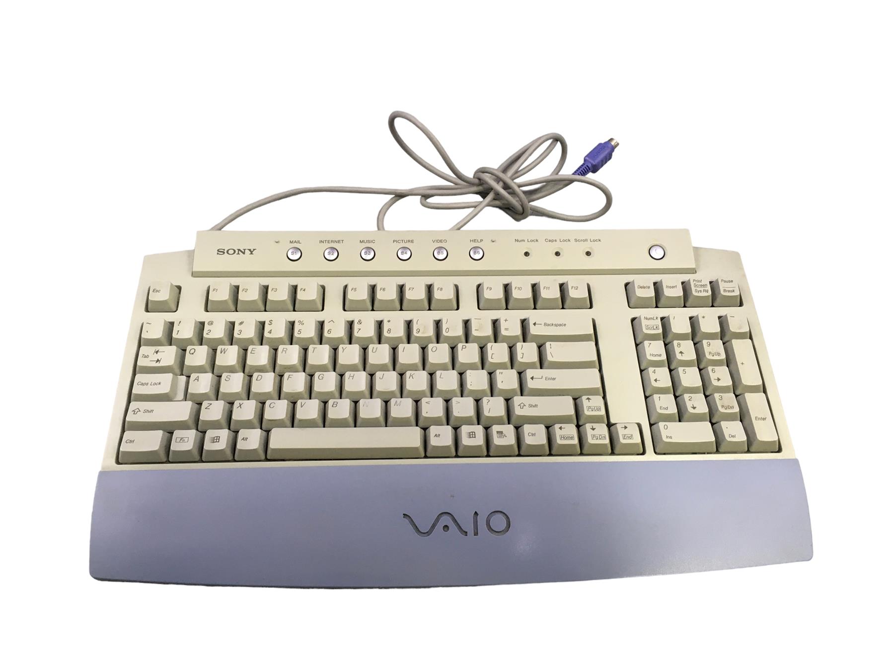 SONY VAIO PCVA-KB1P/UB 100-Key PS/2 Multimedia Keyboard Gray