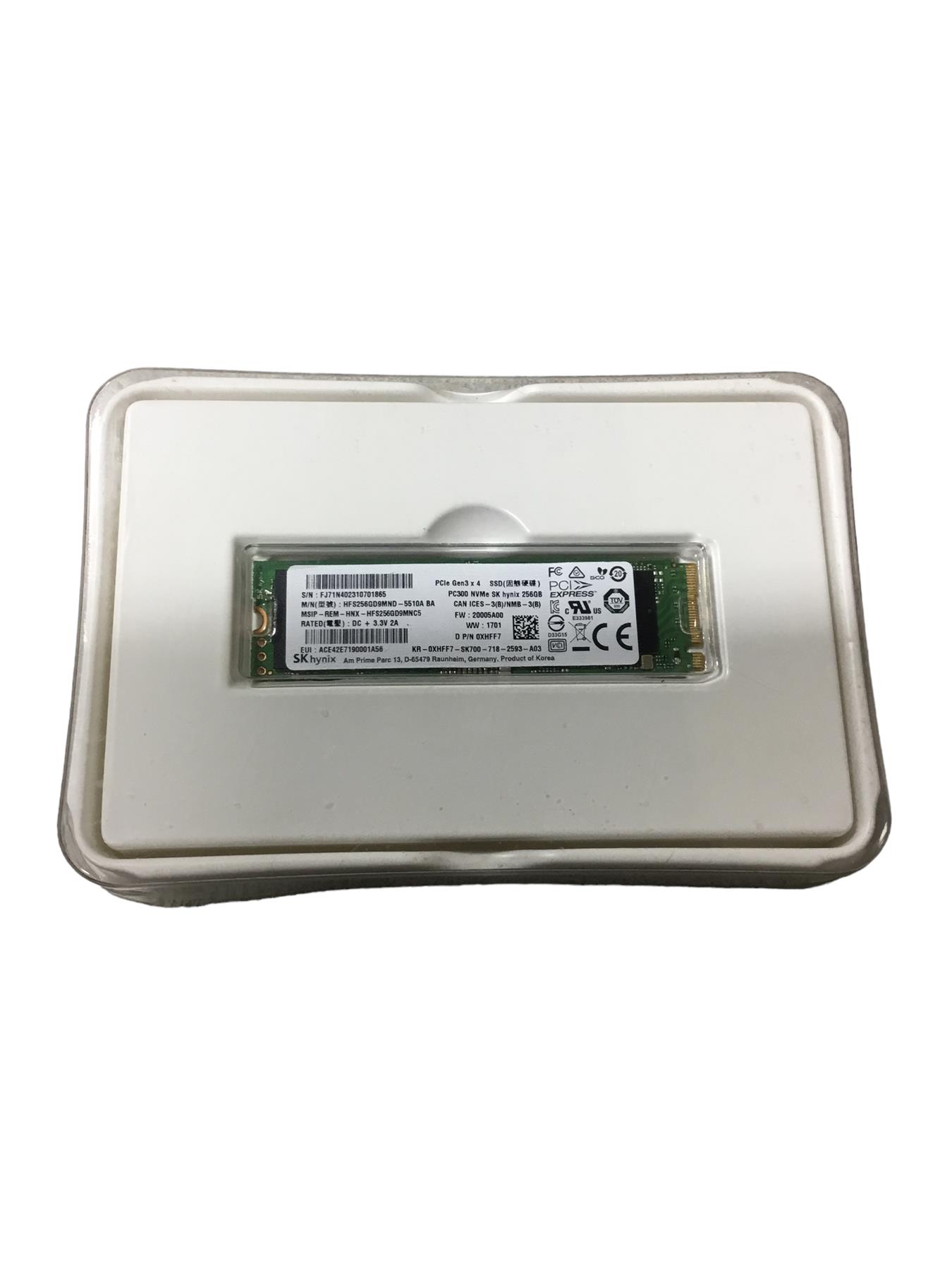 Dell 9550 Hynix 256GB NVMe M.2 SSD Solid State Drive HFS256GD9MND-5510A ...