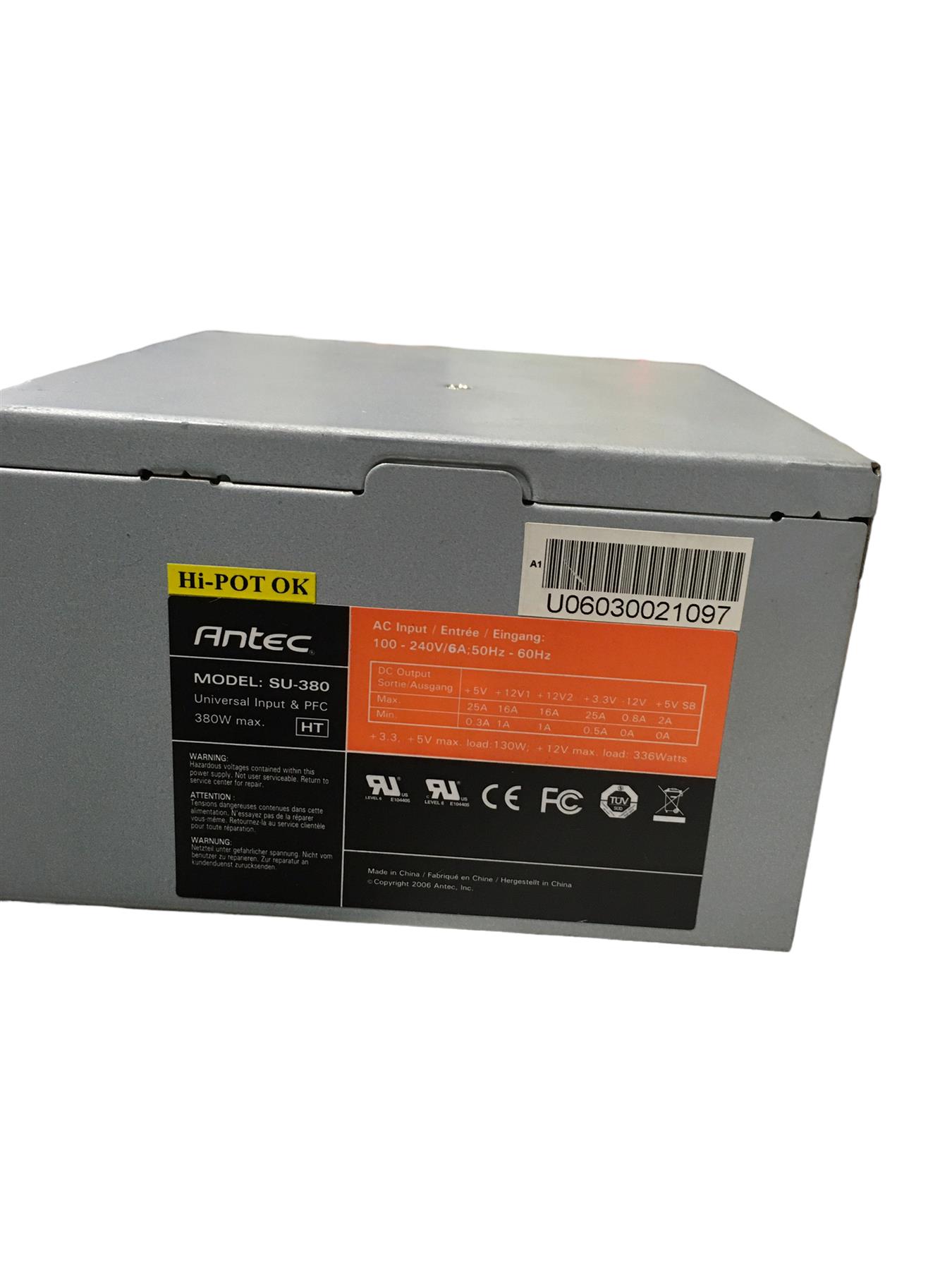 ANTEC SU-380 380W Power Supply