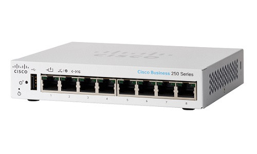 CBS250-8T-D-NA Cisco Business 250 Smart Switch, 8 Port (Refurb)