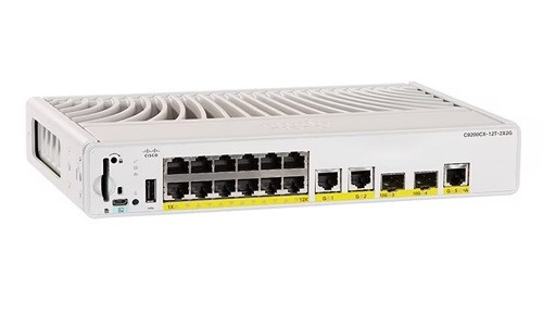 C9200CX-12T-2X2G-E Cisco Catalyst 9200CX Compact Switch 12 Port Data ...