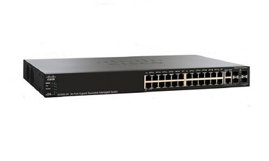SG500-28P-K9-NA Cisco SG500-28P Stackable Managed Switch, 24 Gigabit ...