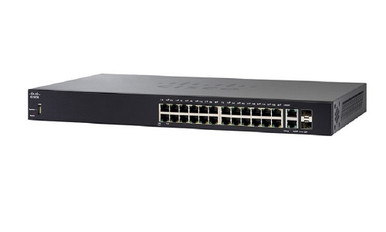 SF250-24P-K9-NA Cisco SF250-24P Smart Switch, 24 Port 10/100, PoE (Refurb)