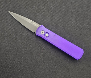 Protech Godson Bead Blast Purple 720-Purple - Blademan's Knife Shop