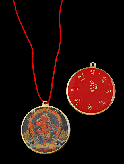 Kurukulle with Mantra Enamel Pendant