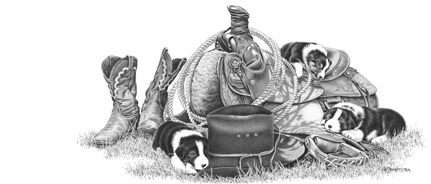 Bernie Brown Art | Western Pencil Sketch Artist