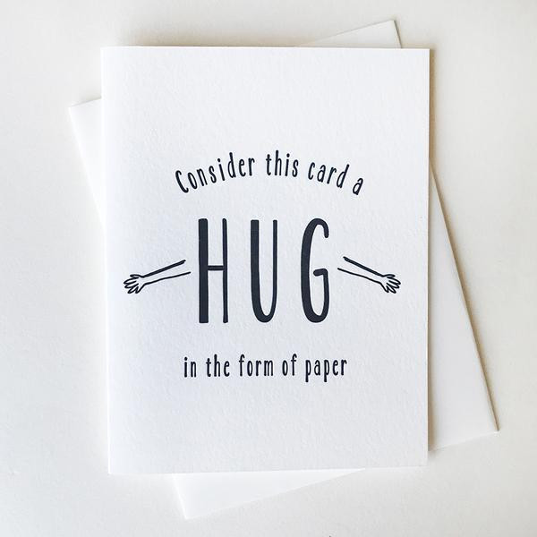 Paper Hug Card - Midwest Nice