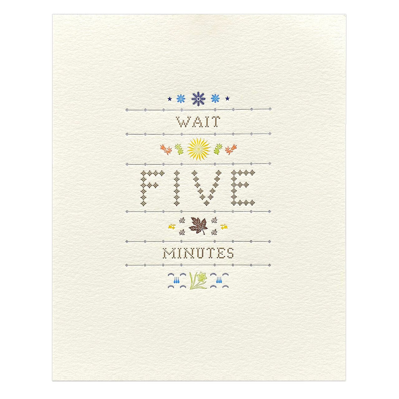 Wait Five Minutes 8x10 Original Print - Midwest Nice