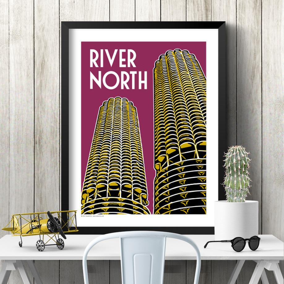 River North Poster - Midwest Nice