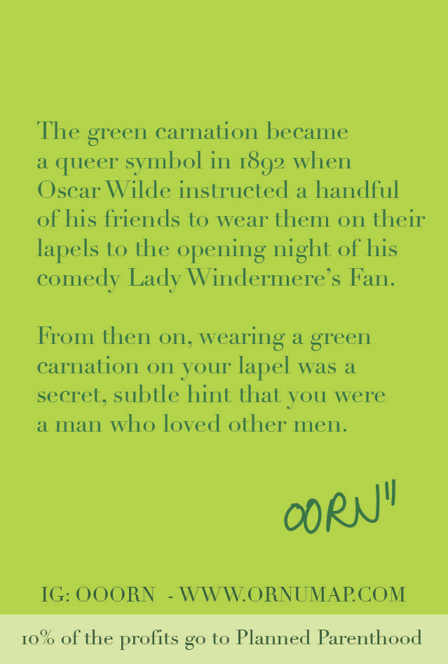 Green Carnation Pin - Midwest Nice