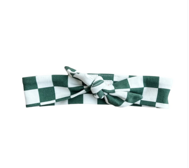 Green Checkered Headband - Midwest Nice