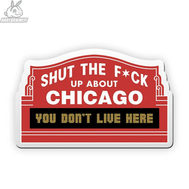 STFU Northside Wrigley Field Sticker, created by Harebrained Design ...