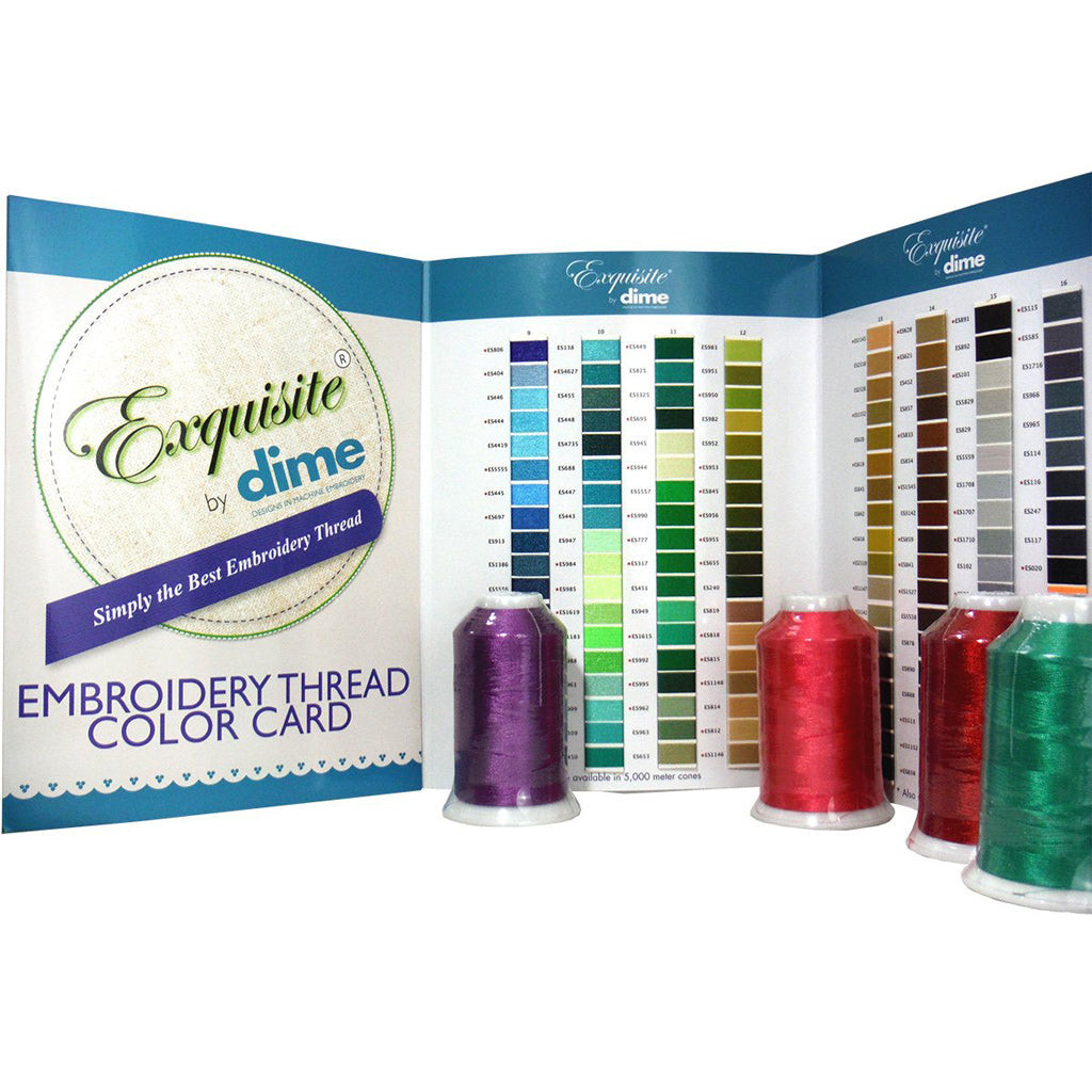 Exquisite Polyester Thread Color Card - TES - The Embroidery Source