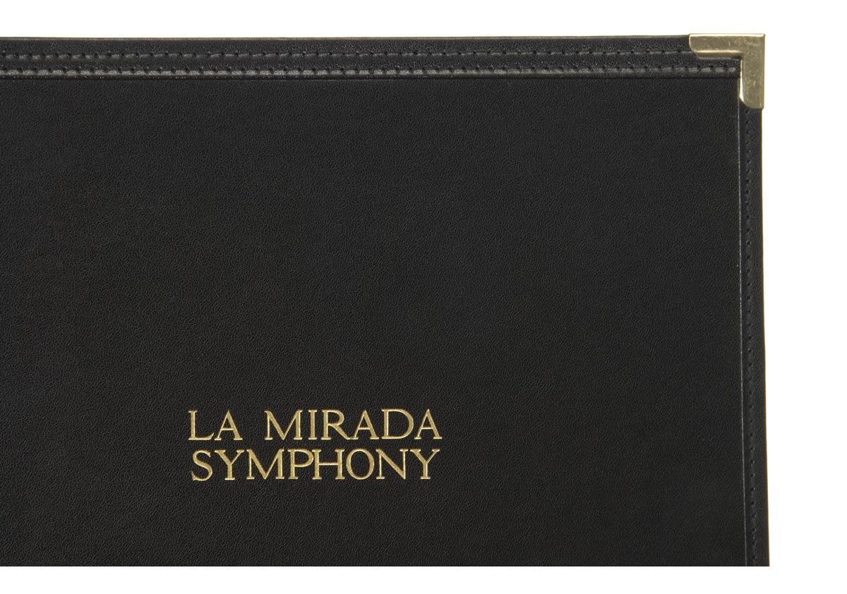Black Deluxe Choir Folders with Hand Strap - My Music Folders
