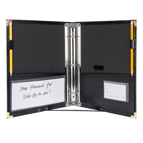 Black Deluxe Choir Folders with Hand Strap - My Music Folders