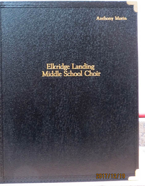 Black Deluxe Choir Folders with Hand Strap - My Music Folders