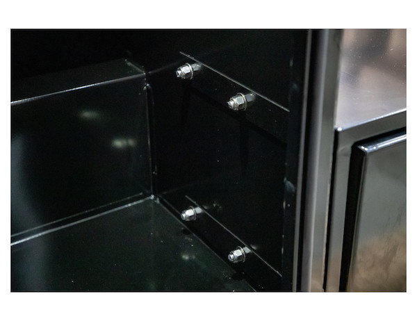 BP855548B Buyers Product Black Steel L-Pack Truck Box With Offset Floor ...