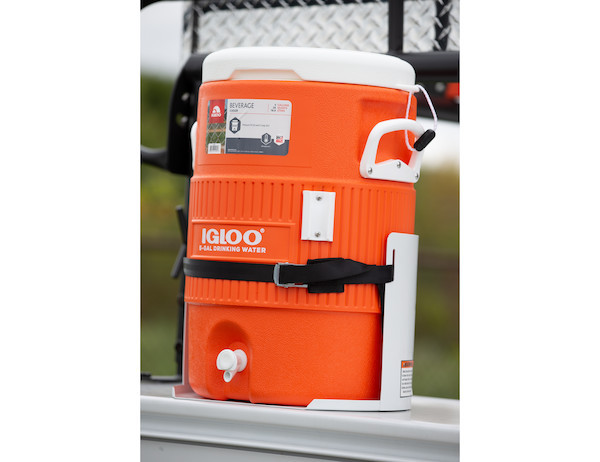 Buyers 5201005 White Steel 5 Gallon Water Cooler Mount for Landscaping ...