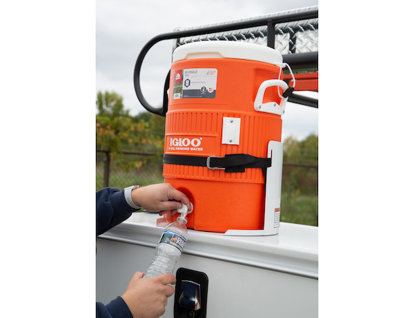 Buyers 5201005 White Steel 5 Gallon Water Cooler Mount for Landscaping ...