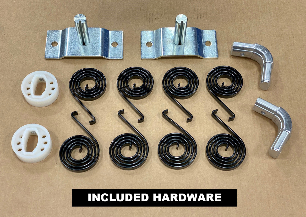 4 SPRING POLISHED ALUMINUM 8'-23' Dump Truck Arms ONLY System Tarp Kit ...