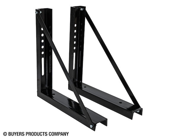 1701005B - 18x18 Inch Bolted Black Structural Steel Mounting Brackets ...