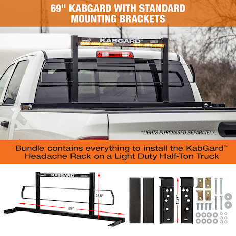 85104 - 69" Inch KabGard Heavy-Duty Steel Pickup Truck Headache Rack ...