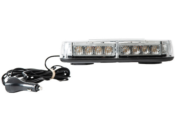8891042 - 11 Inch Rectangular Multi-Mount Amber/Clear LED Mini Light ...