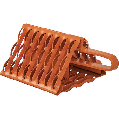 WC091061 - Orange Powder Coated Galvanized Serrated Wheel Chock with ...