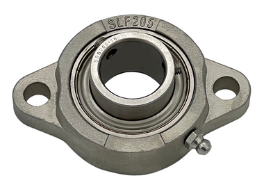 2-Hole 1 Inch Flanged Bearing, Stainless Steel - Paris Supply, LLC