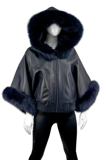 MIT JACKET FOX TRIMMED HOOD IN ASSORTED COLORS - X&O Boutique