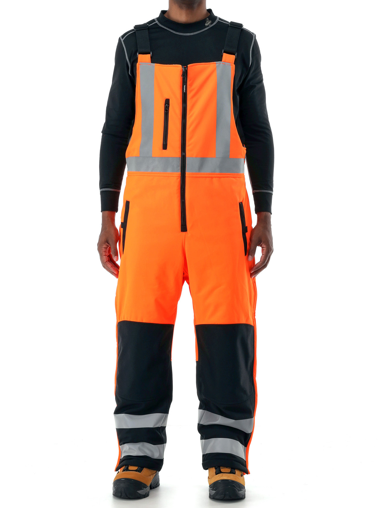 HiVis Insulated Softshell High Bib Overalls