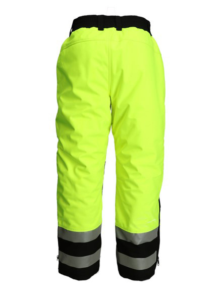 Lime Safety Pants With Reflective Tape SAFEGEAR Hi-Vis Winter Safety ...
