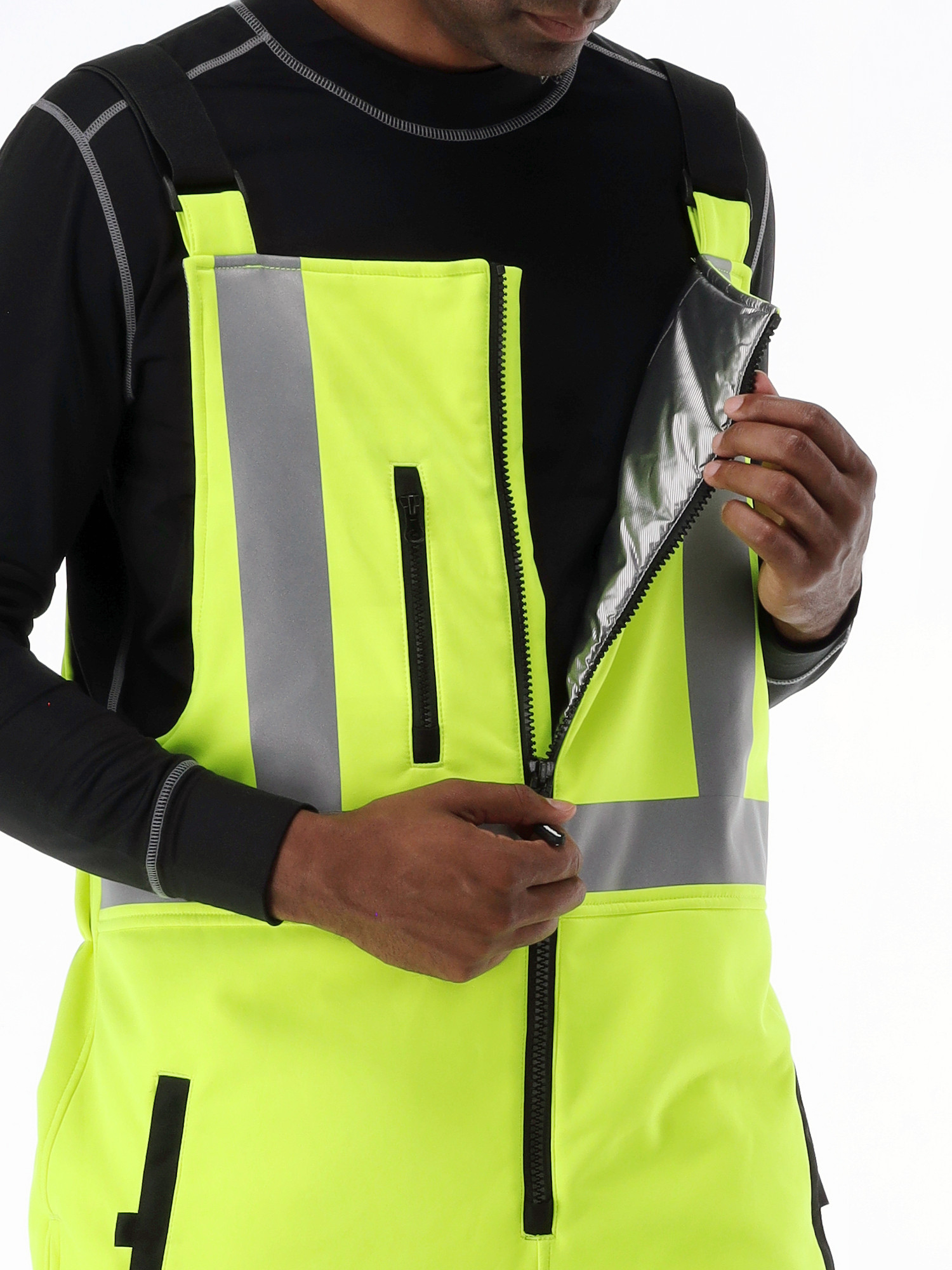 HiVis Insulated Softshell High Bib Overalls (7497) | Rated for -20°F ...