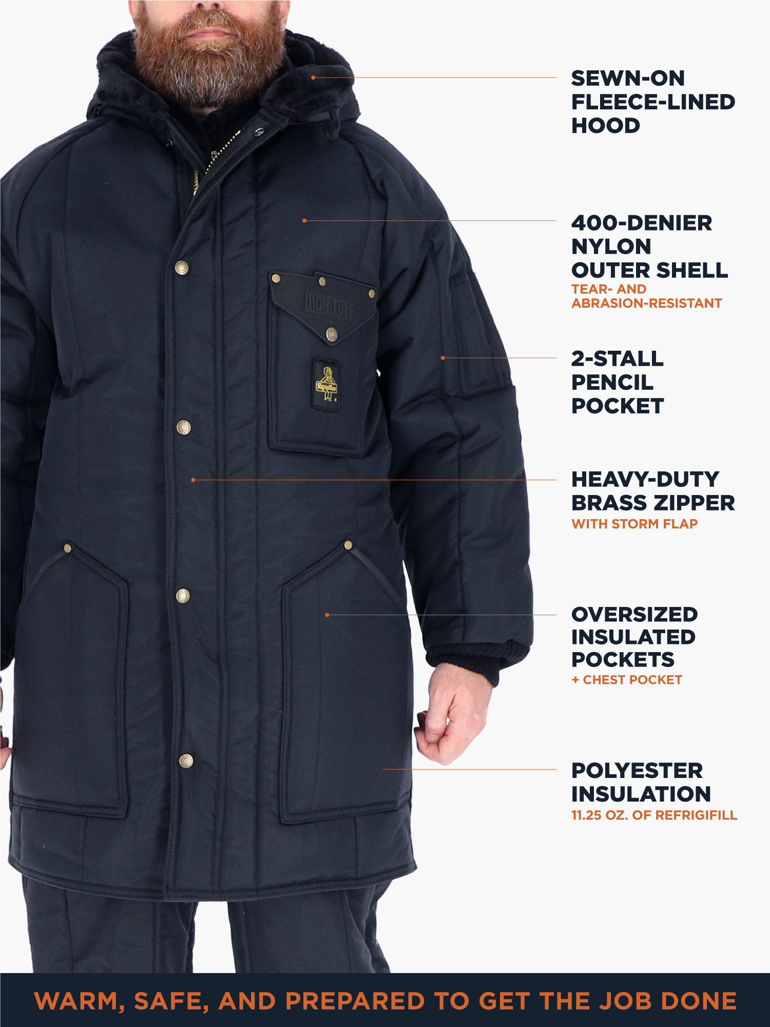 Iron-Tuff® Ice Parka (360) | Rated for -50°F | RefrigiWear