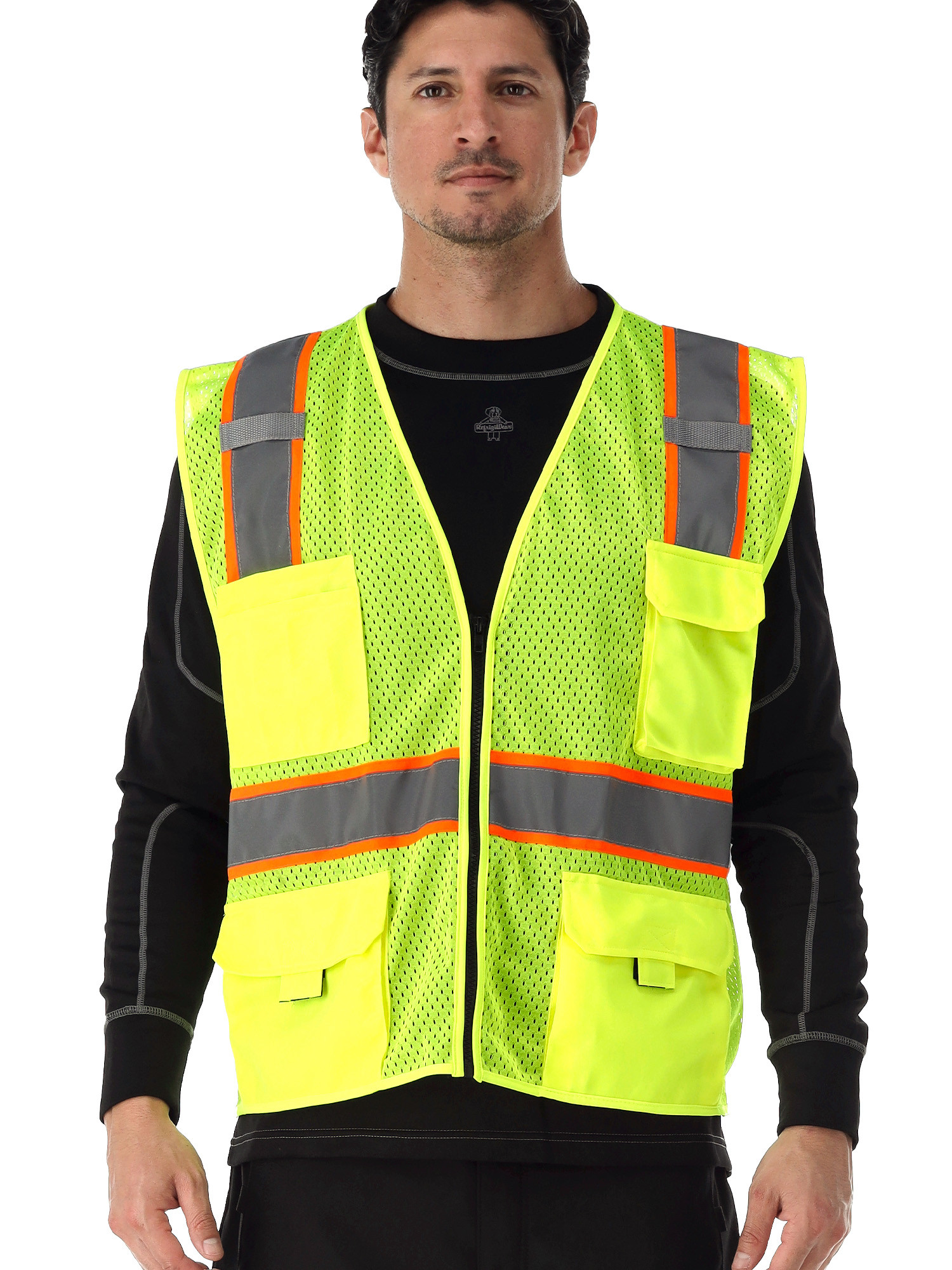 Safety Vest with Pockets & Radio Loop (8999) | RefrigiWear