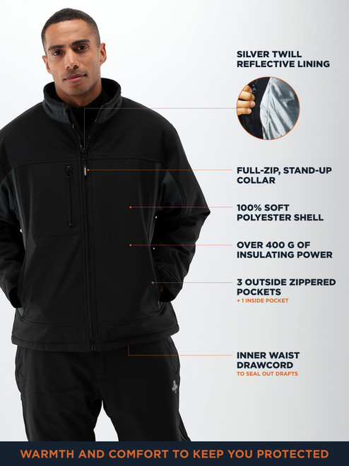 Insulated Softshell Jacket - Versatile Cold Weather Wear