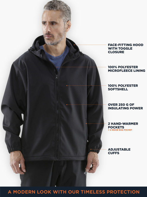 Lightweight Softshell Jacket with Hood