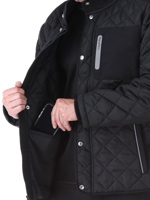Insulated Diamond Quilted Jacket - Warmth and Comfort