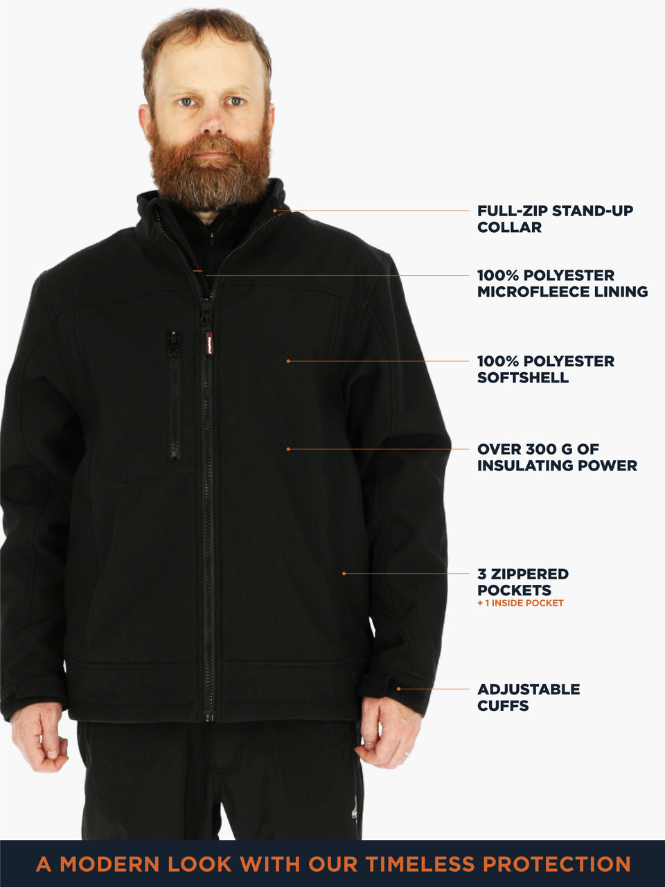 Water Repellent and Windproof Softshell Jacket
