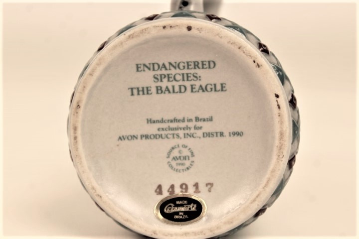 Vintage Avon 1990 "Endangered Species" The Bald Eagle Stein