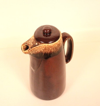 Hull Brown Drip Glaze Coffee Pot