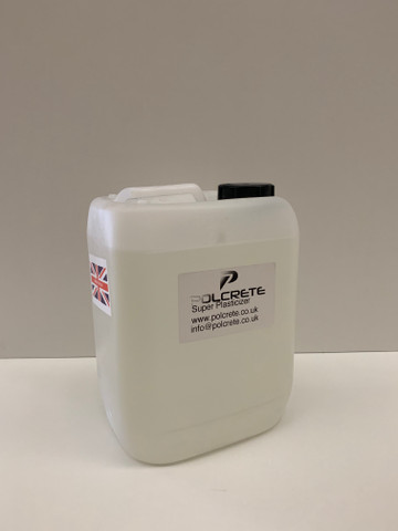 Polcrete Super Plasticizer 5 Litres CC 38244000 UK - Polcrete Ltd