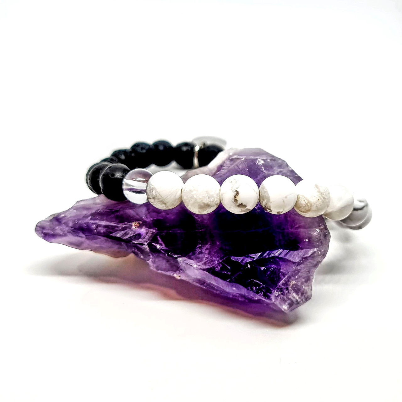 Howlite Crystal Aromatherapy Bracelet
