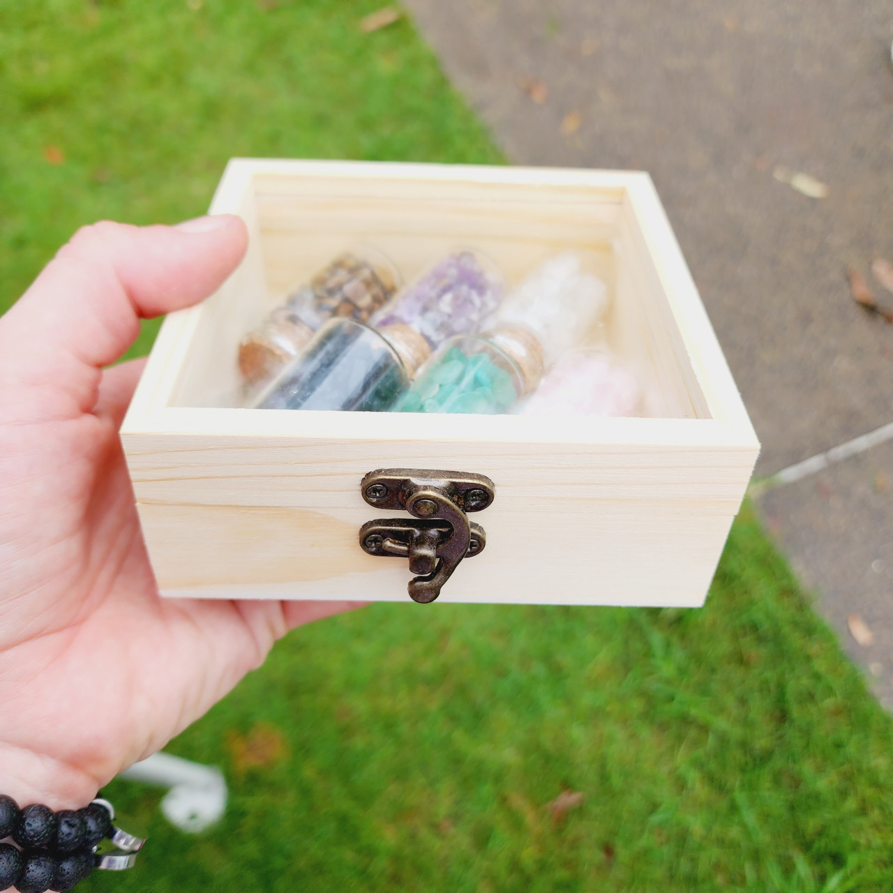 Healing Energy Jar Wooden Gift Box