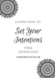 Free Download Intention Setting PDF