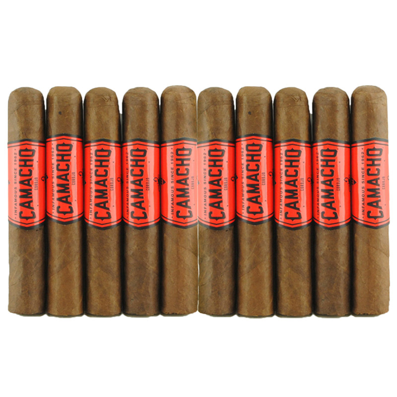 Camacho Corojo Natural Robusto 10-Pack | Atlantic Cigar Company