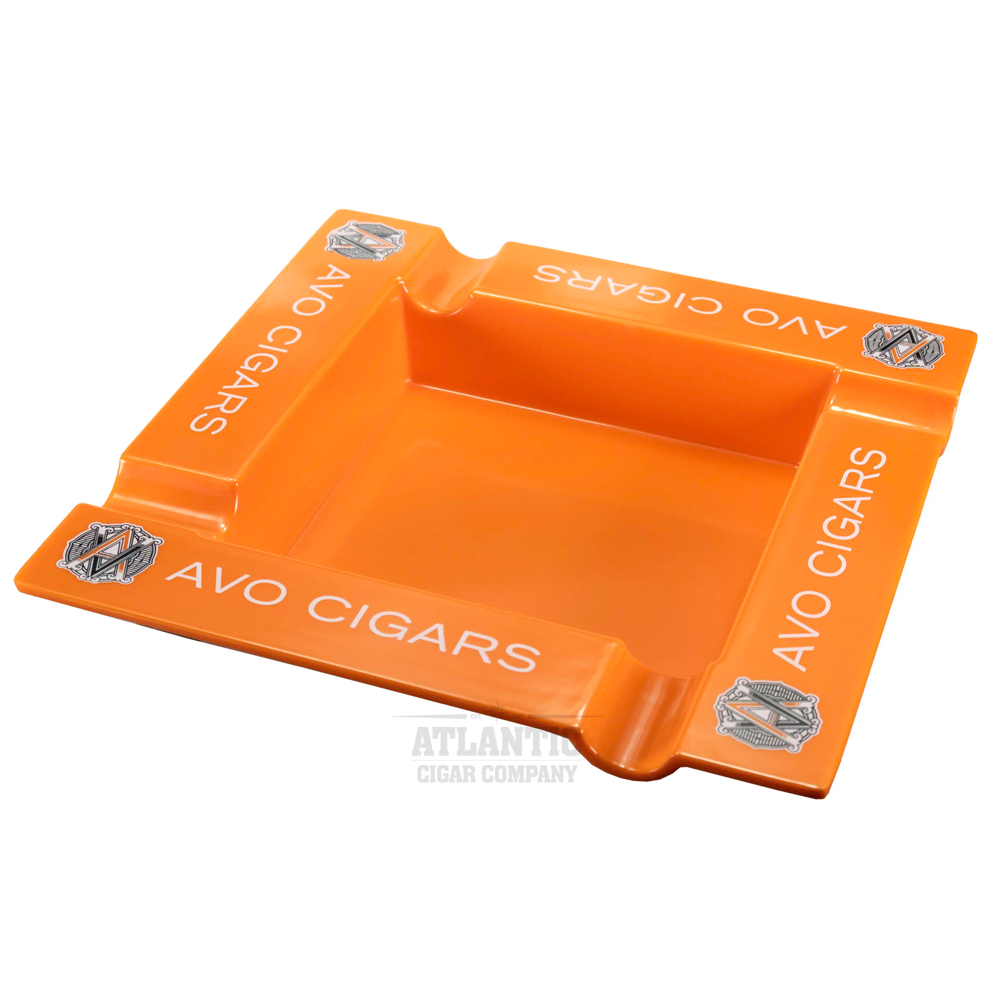 AVO Orange Melamine Ashtray Square | Atlantic Cigar Company